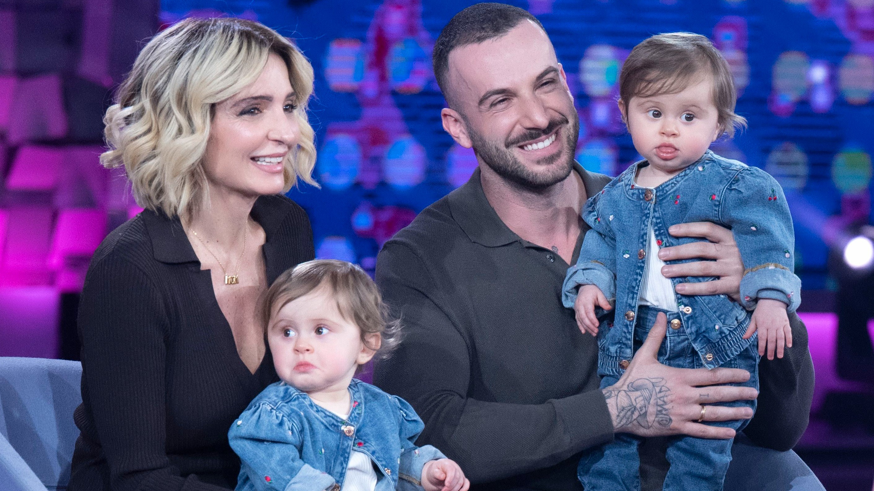 Veronica Peparini e Andreas Muller, il battesimo delle figlie Ginevra e ...