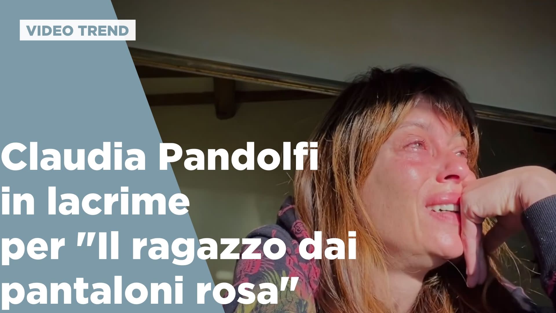 "Il ragazzo dai pantaloni rosa", Claudia Pandolfi in lacrime per i ...