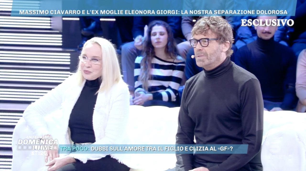 Domenica Live: Eleonora Giorgi a Massimo Ciavarro: "Ti ho supplicato di ...