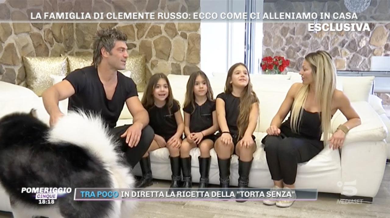 Clemente Russo e Laura Maddaloni, quarantena in casa con le bambine ...