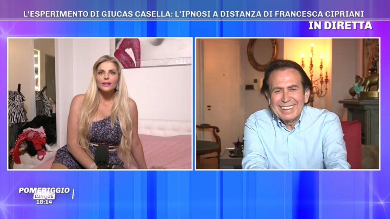 Giucas Casella ipnotizza a distanza Francesca Cipriani | Mediaset Infinity