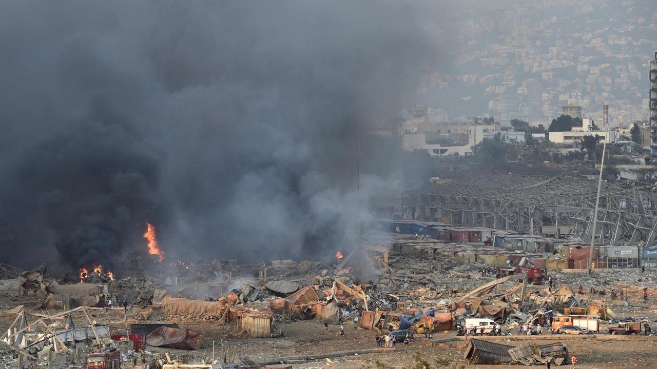 Beirut, forte esplosione devasta la capitale del Libano | Mediaset Infinity