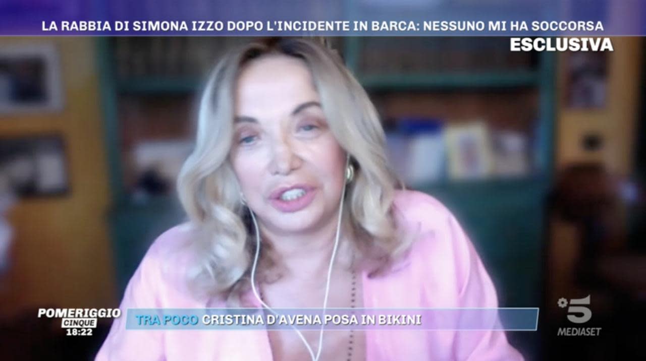 Simona Izzo: "Ecco come mi sono fratturata le vertebre" | Mediaset Infinity