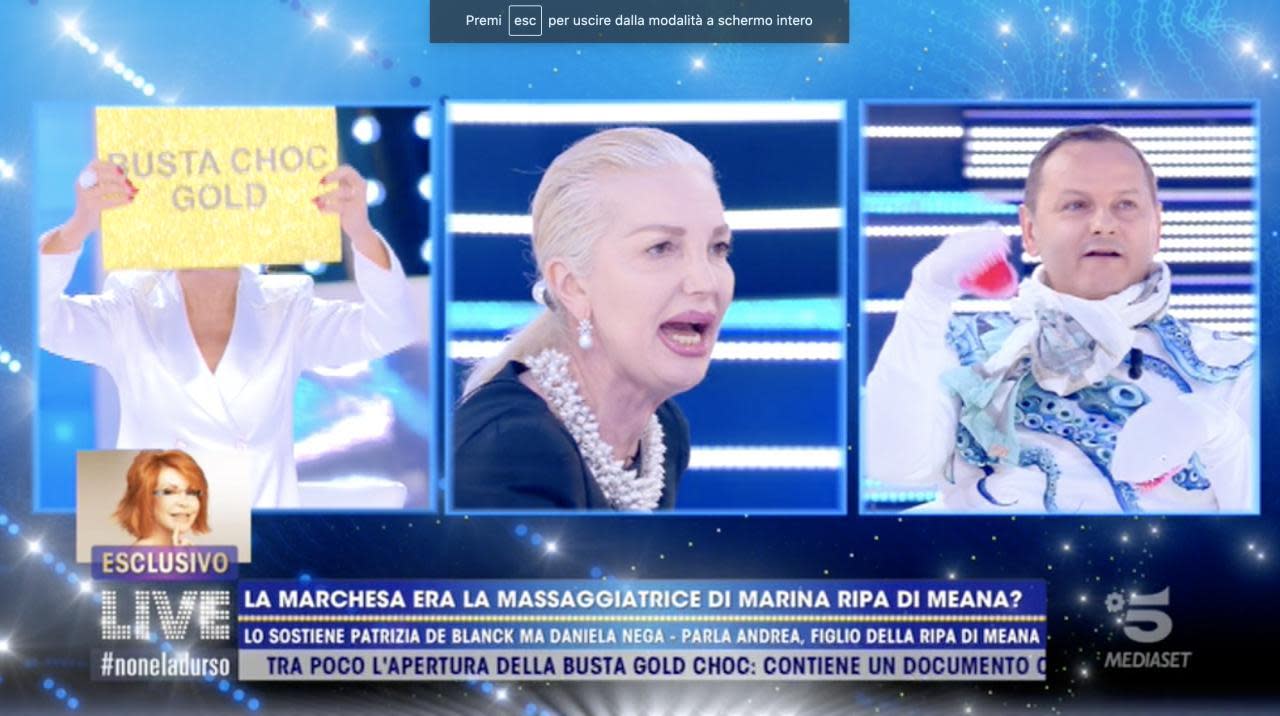 La lite tra Daniela Del Secco e Andrea Ripa di Meana | Mediaset Infinity