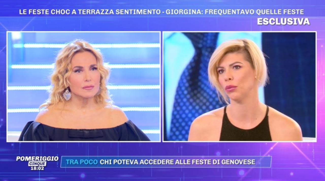 Pomeriggio Cinque Genovese Giorgina Frequentavo Le Feste A Terrazza Sentimento Mediaset
