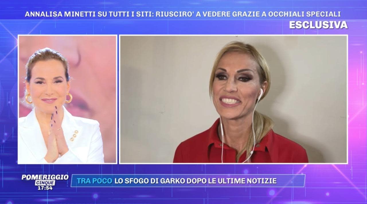 Annalisa Minetti: "Una voce mi dirà quello che vede" | Mediaset Infinity