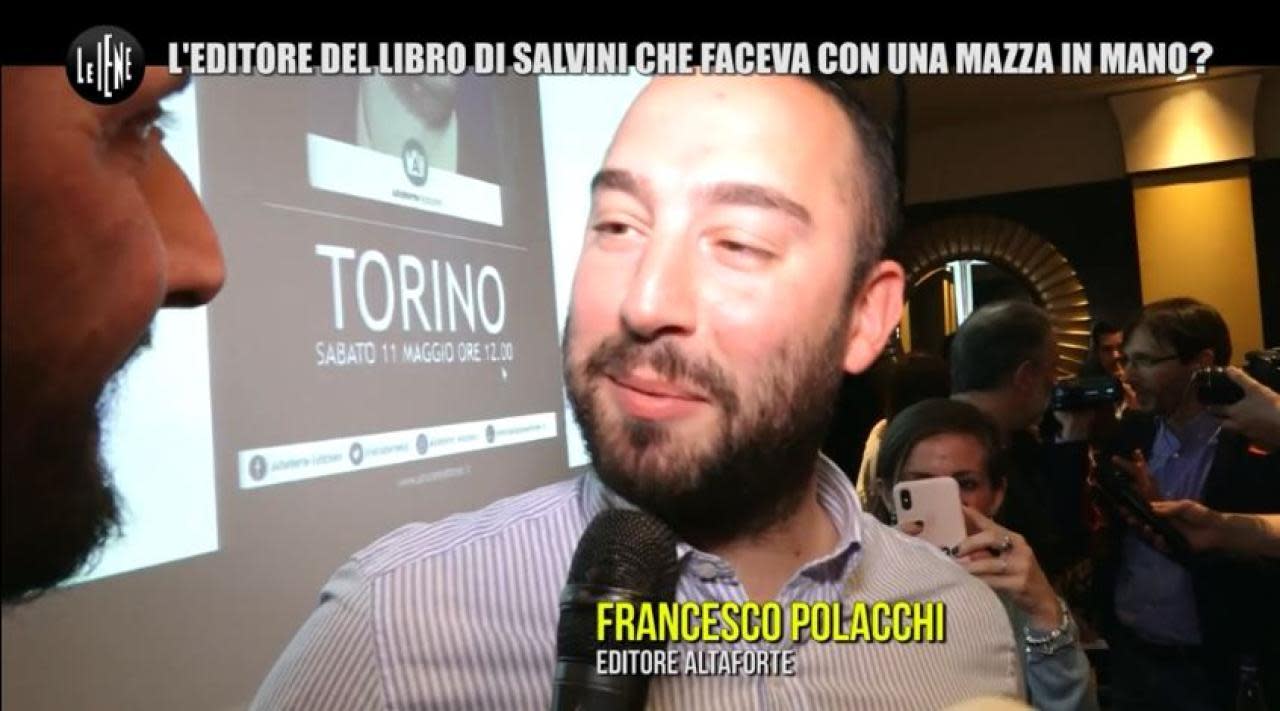 Le Iene incontrano Francesco Polacchi, l’editore di Altaforte ...
