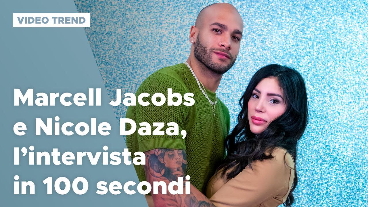 Marcell Jacobs e Nicole Daza, l'intervista in 100 secondi | Mediaset Infinity