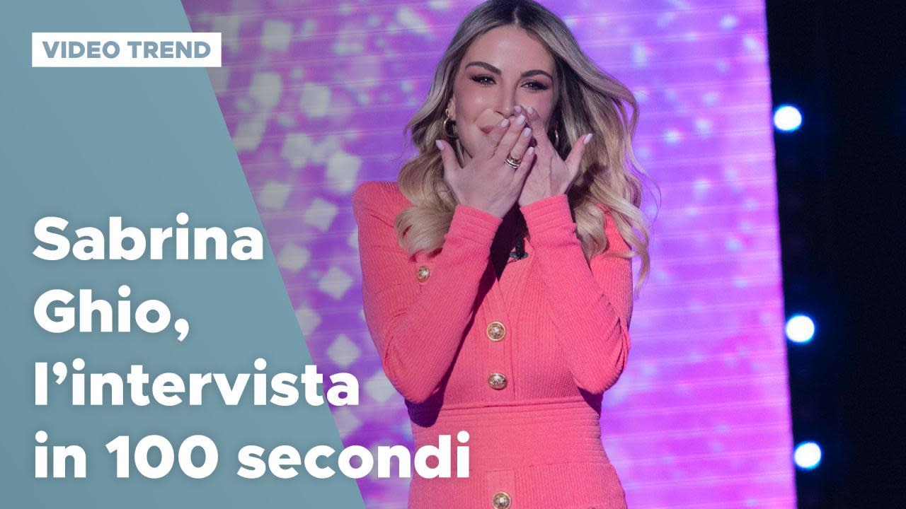 Sabrina Ghio, l'intervista in 100 secondi | Mediaset Infinity