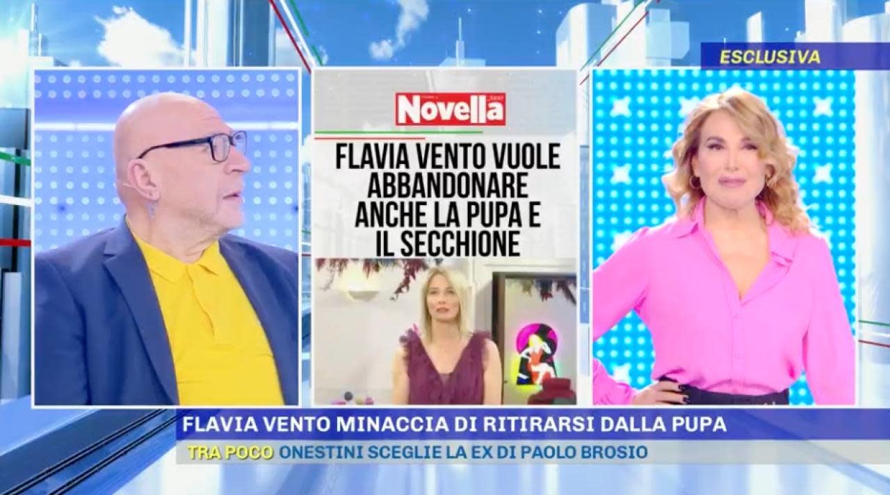 Pomeriggio Cinque: Flavia Vento si è ritirata da La Pupa e il Secchione ...