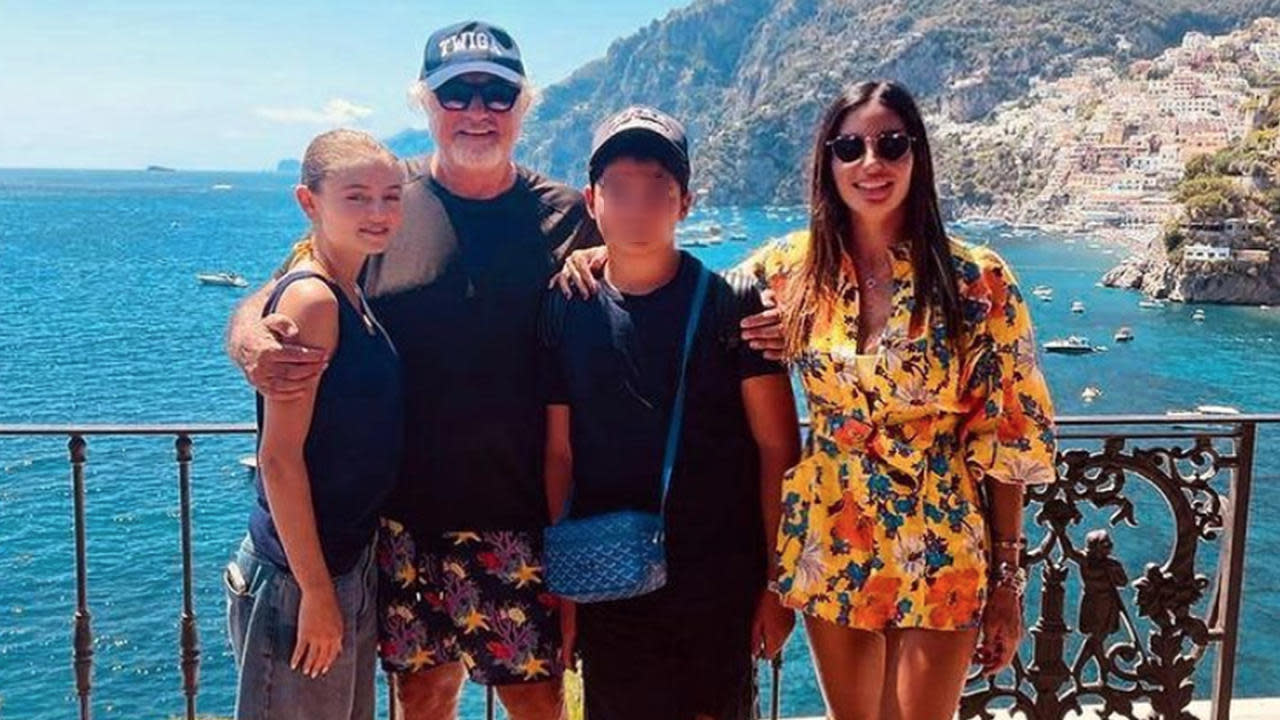 Flavio Briatore, la foto con i figli Nathan Falco e Leni Klum ...