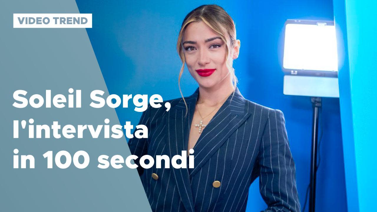 Soleil Sorge, l'intervista in 100 secondi | Mediaset Infinity