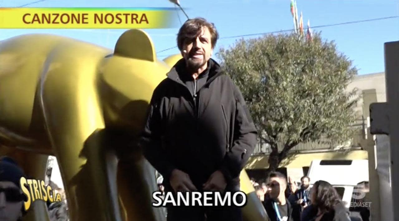 Tapiro d'oro gigante al Festival di Sanremo | Mediaset Infinity