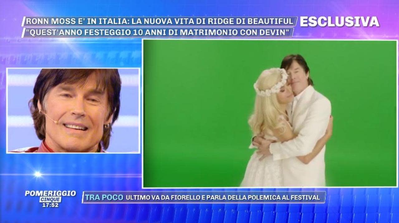 Ronn Moss, Ridge di Beautiful, canta Lucio Battisti | Mediaset Infinity