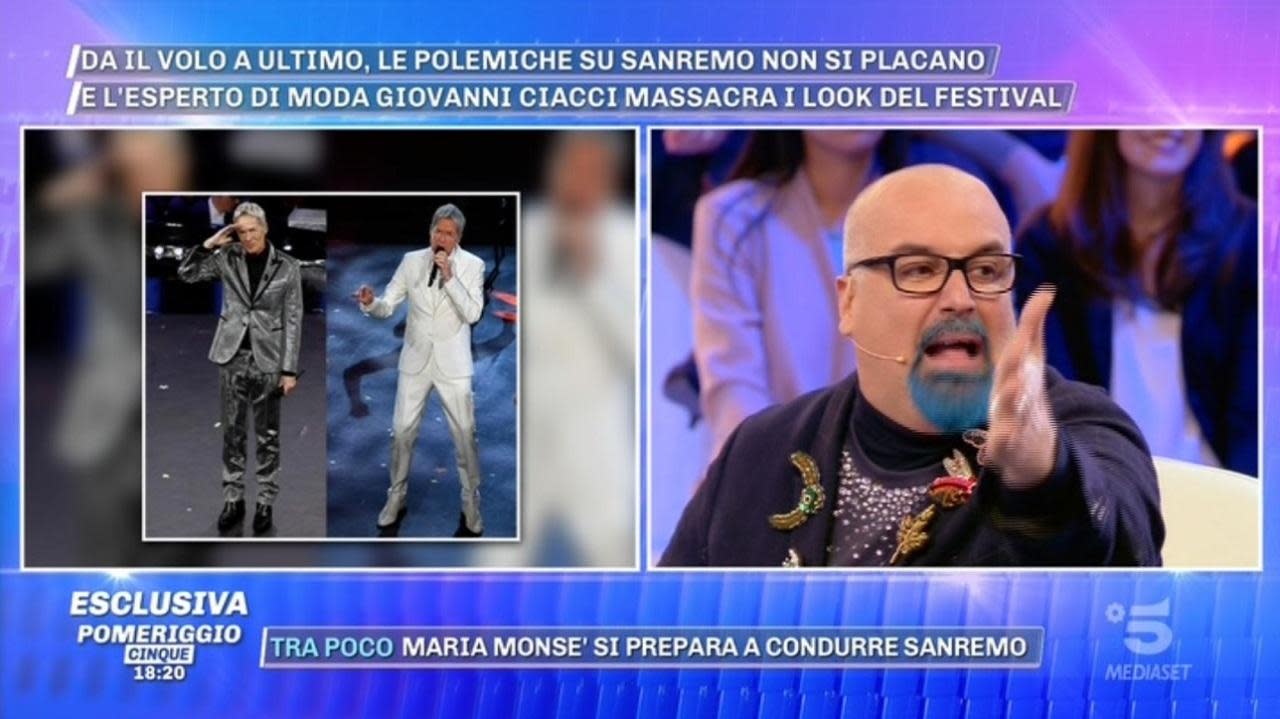 Pomeriggio Cinque: Giovanni Ciacci: “È stato il Festival di Sanremo ...