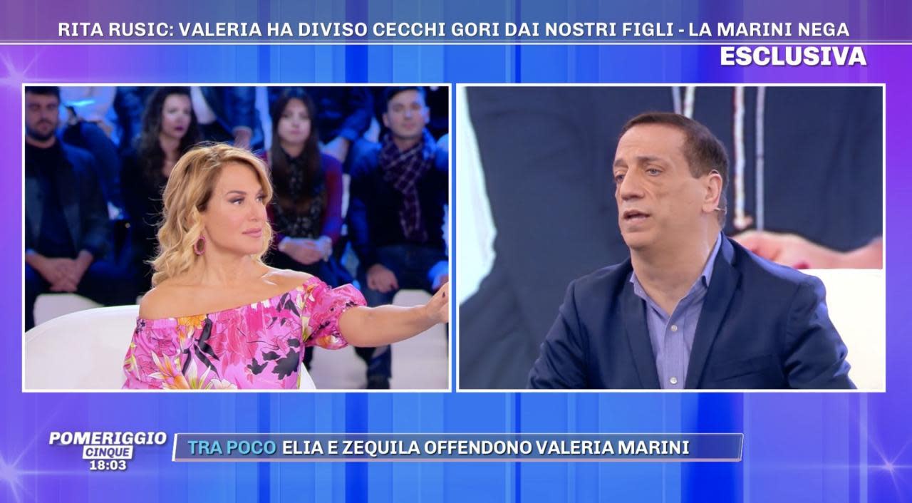 Pomeriggio Cinque: Angelo Perrone difende Rita Rusic: "Valeria si è ...