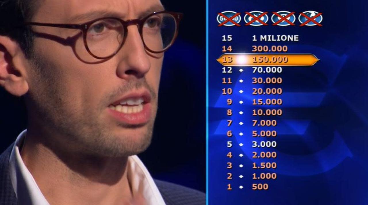 Chi vuol essere milionario?, la domanda da 1 milione di euro | Mediaset ...