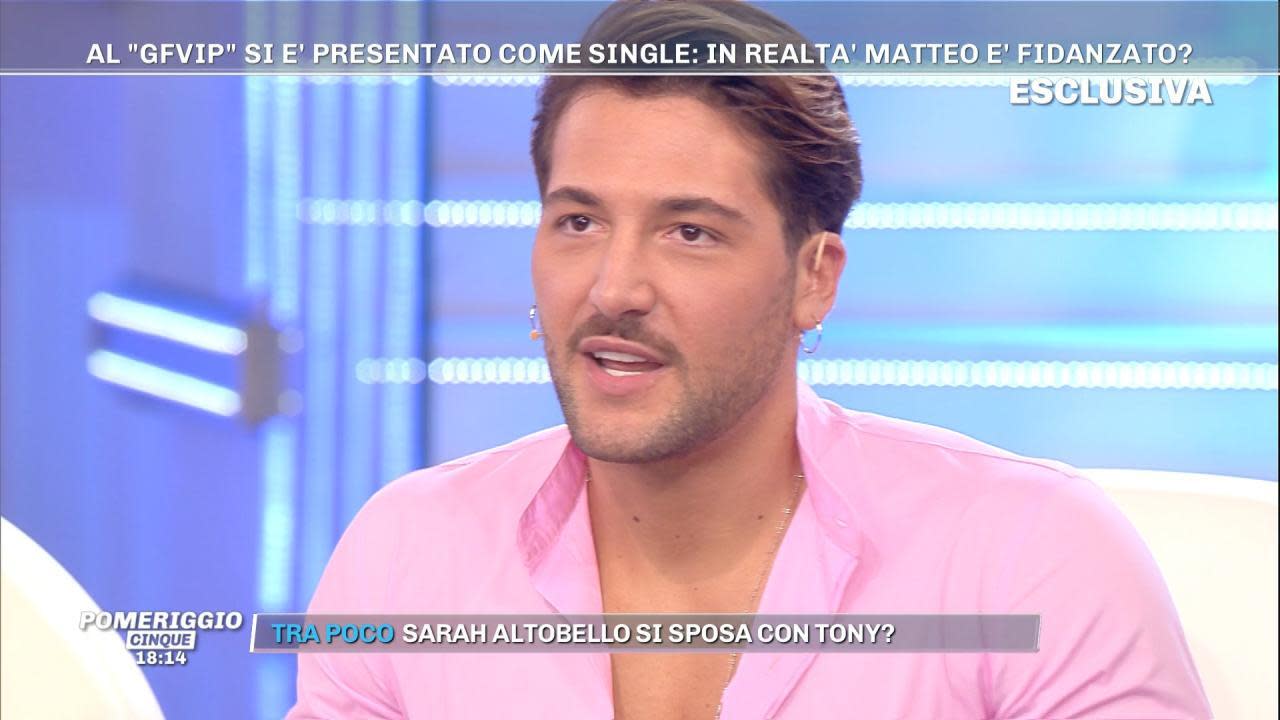 Matteo Alessandroni: "Sono single e non ho un fidanzato" | Mediaset ...